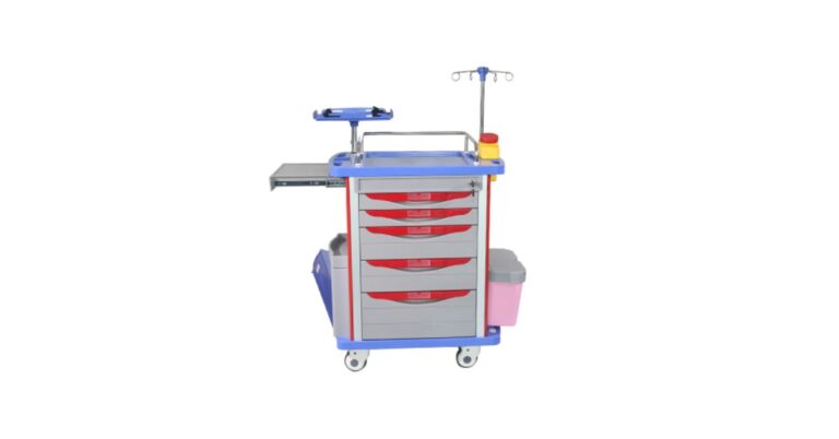 Durable Crash Cart Trolley for Emergency Medical Use - Capasee.com